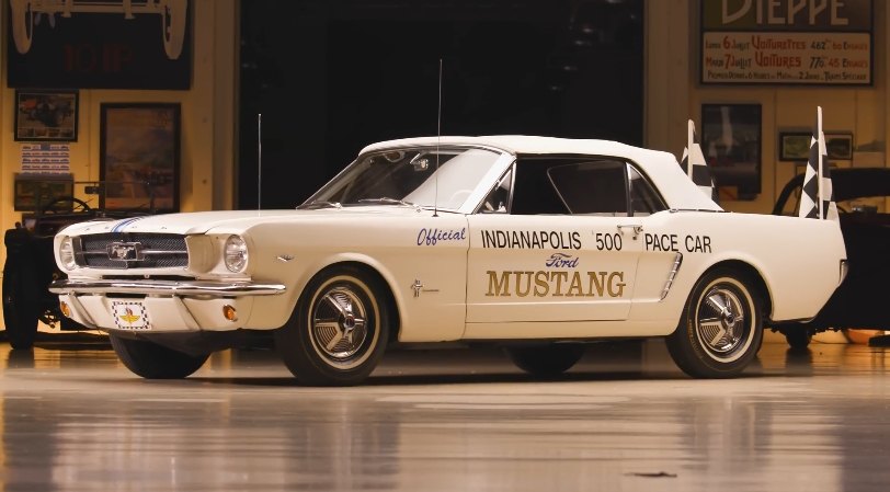 IMCDb.org: 1964 Ford Mustang Indy Pace Car in "Jay Leno's Garage (Web Series), 2006-2024"